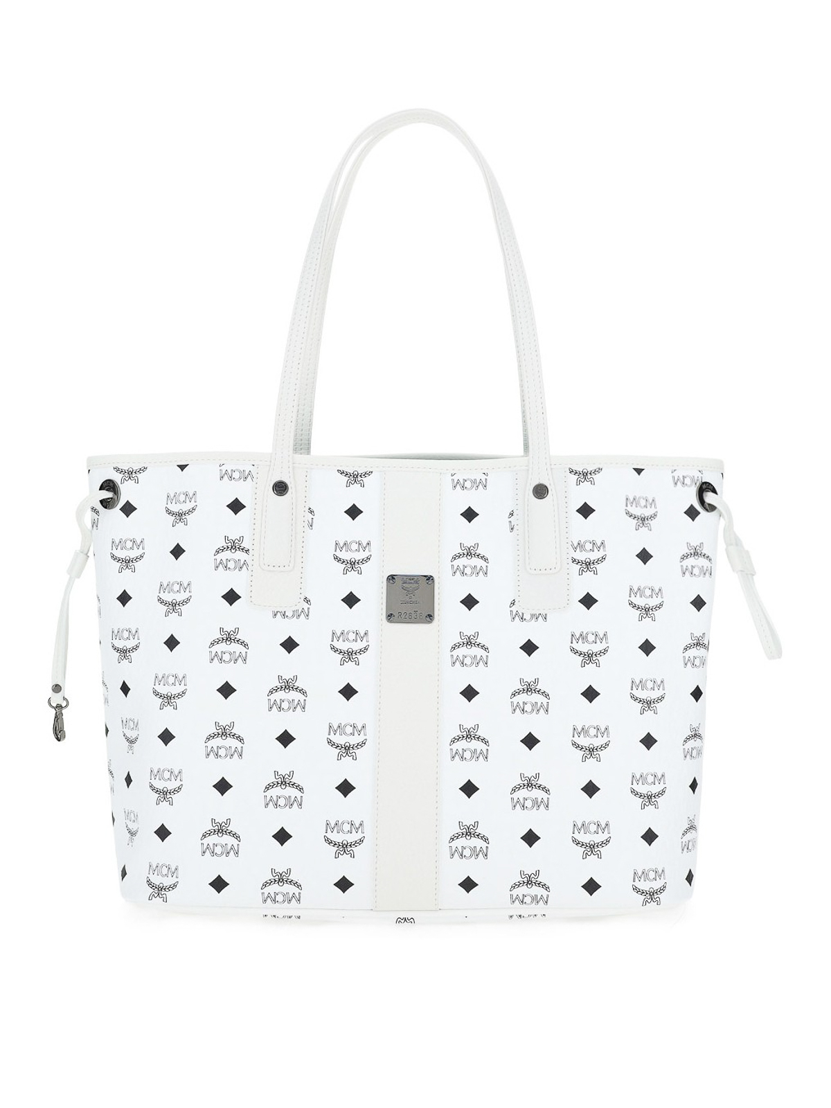 Mcm Logo tote - White - Women | MWPAAVI02WT | thebs.com