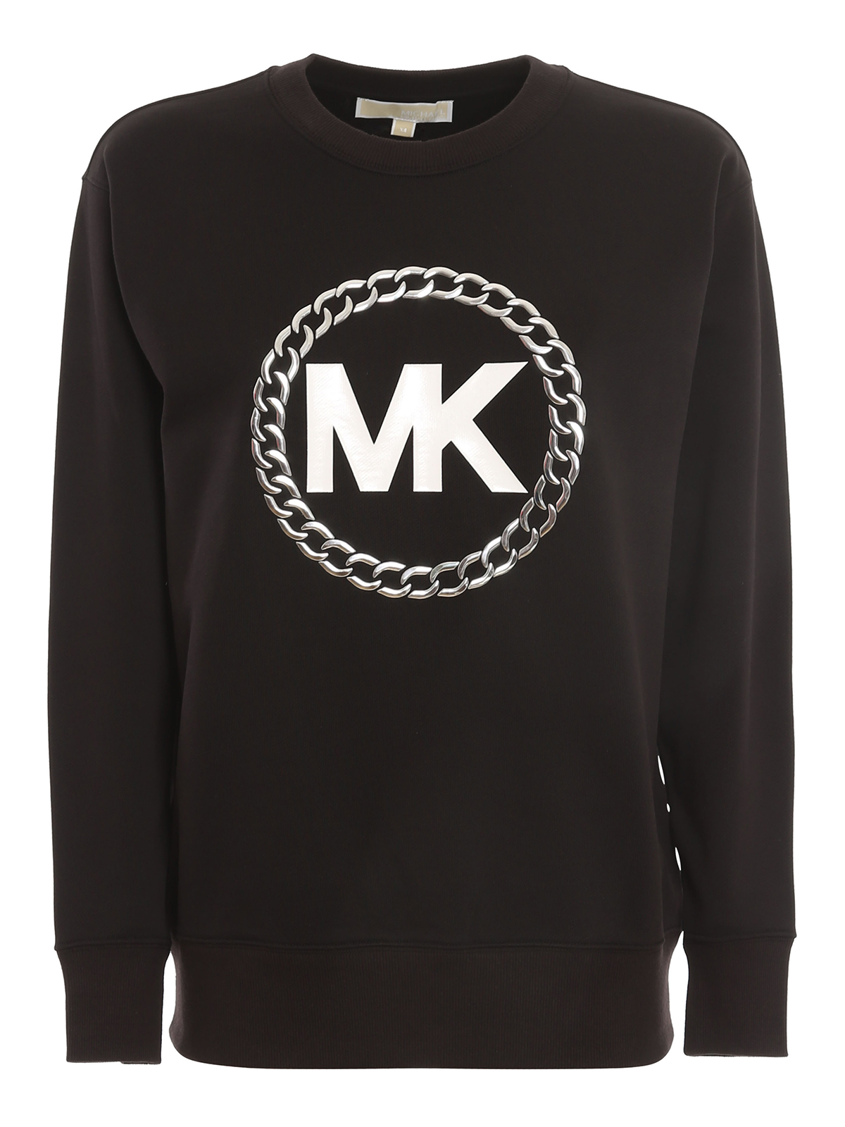 Michael Kors Chain logo sweatshirt - Black - Women | MH05MUXBDD099