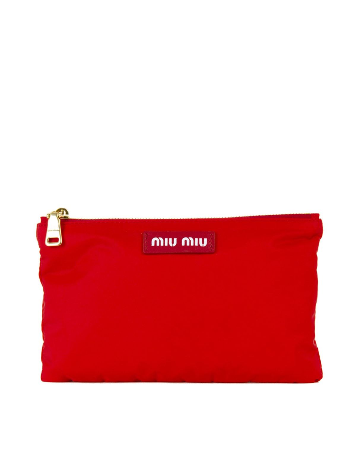 Clutches Miu Miu - Red pouch - 5RM0102DUNF0011 | Shop online at THEBS