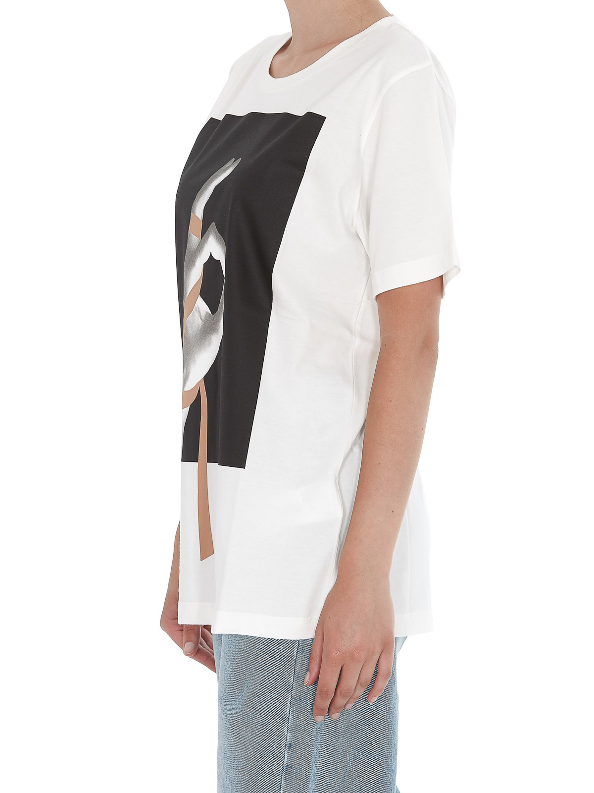 MM6 Maison Margiela Printed cotton T-shirt | S52GC0115S21058101