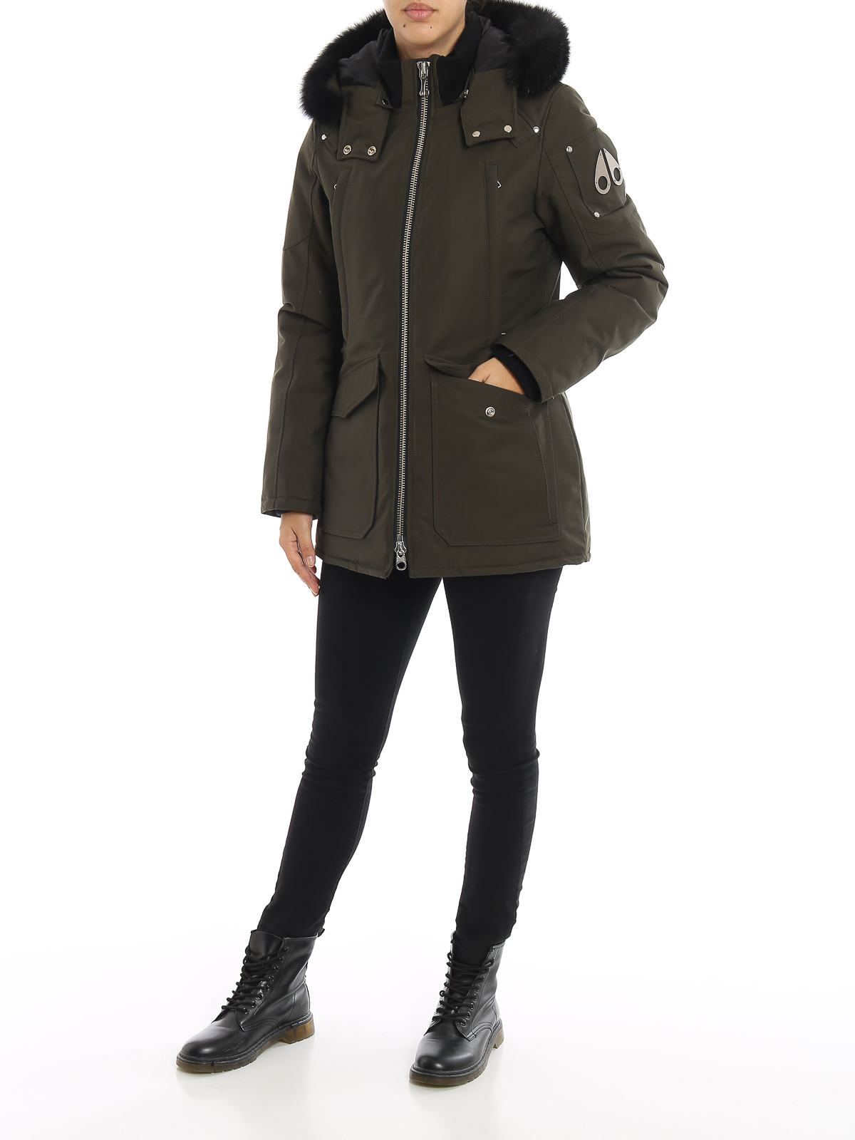 Moose Knuckles Fire River army green padded coat | MK8508LJ775