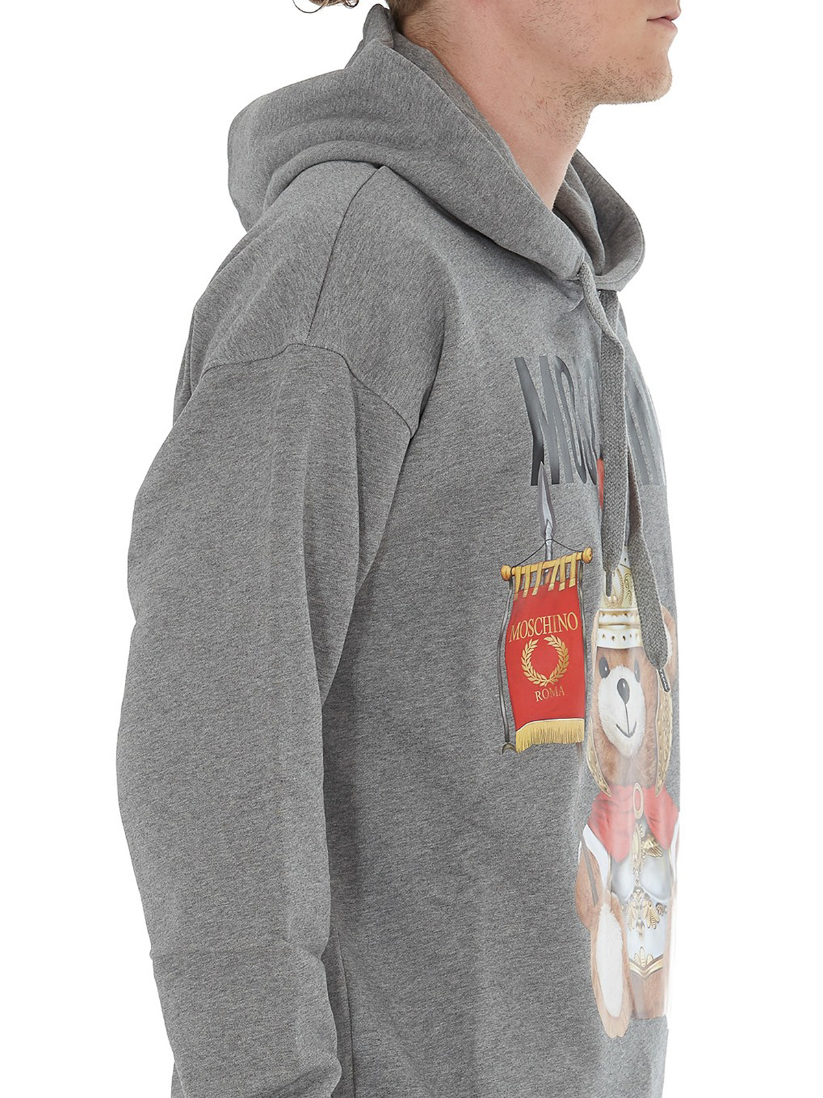 Moschino Roman Teddy Bear print grey hoodie - Grey | 170552271507