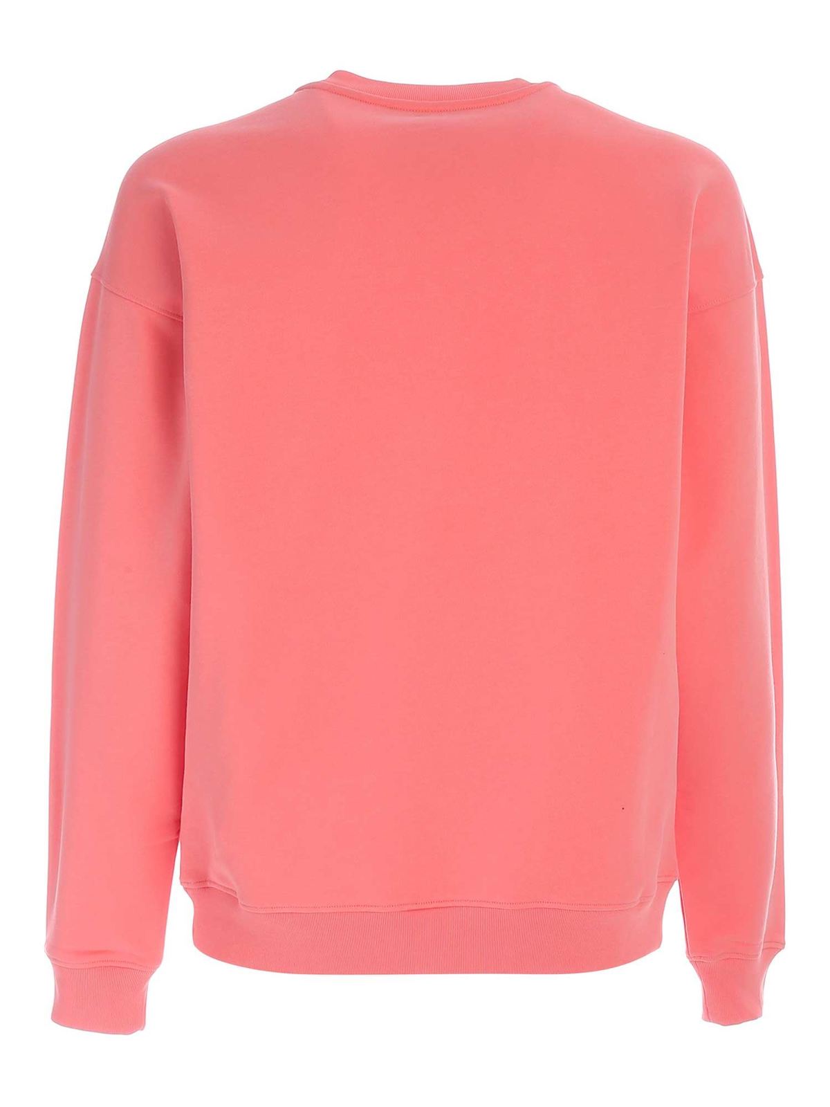 Moschino Double Question Mark sweatshirt in pink | 170420270245