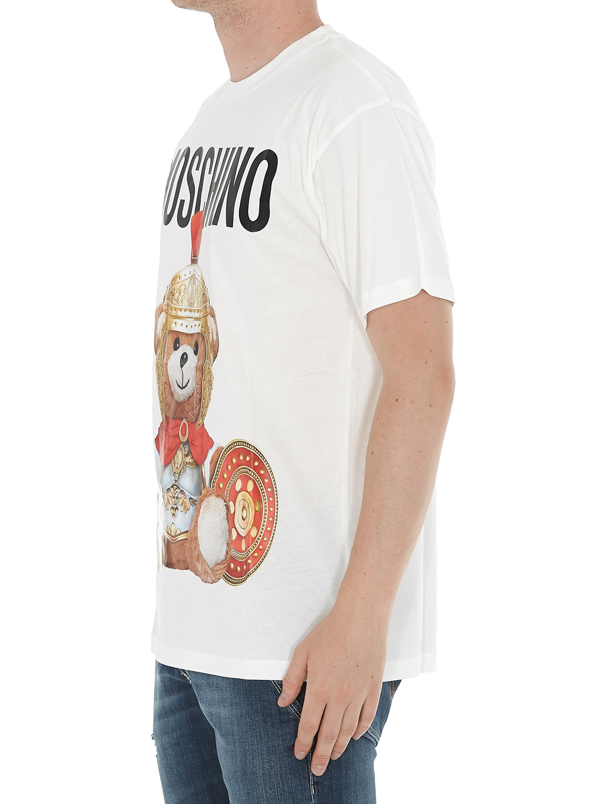 Moschino Roman Teddy Bear print white T-shirt - White | 70252401002