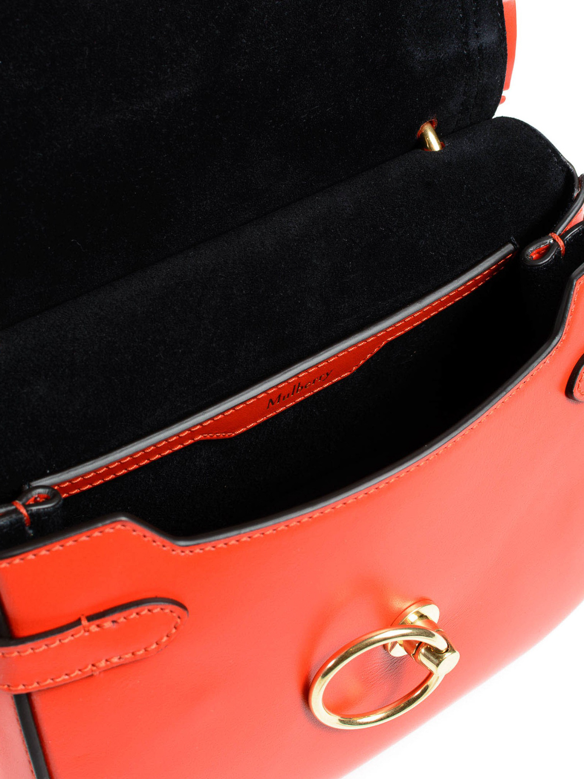Mulberry Amberley red leather small saddle bag | HH5138723L657