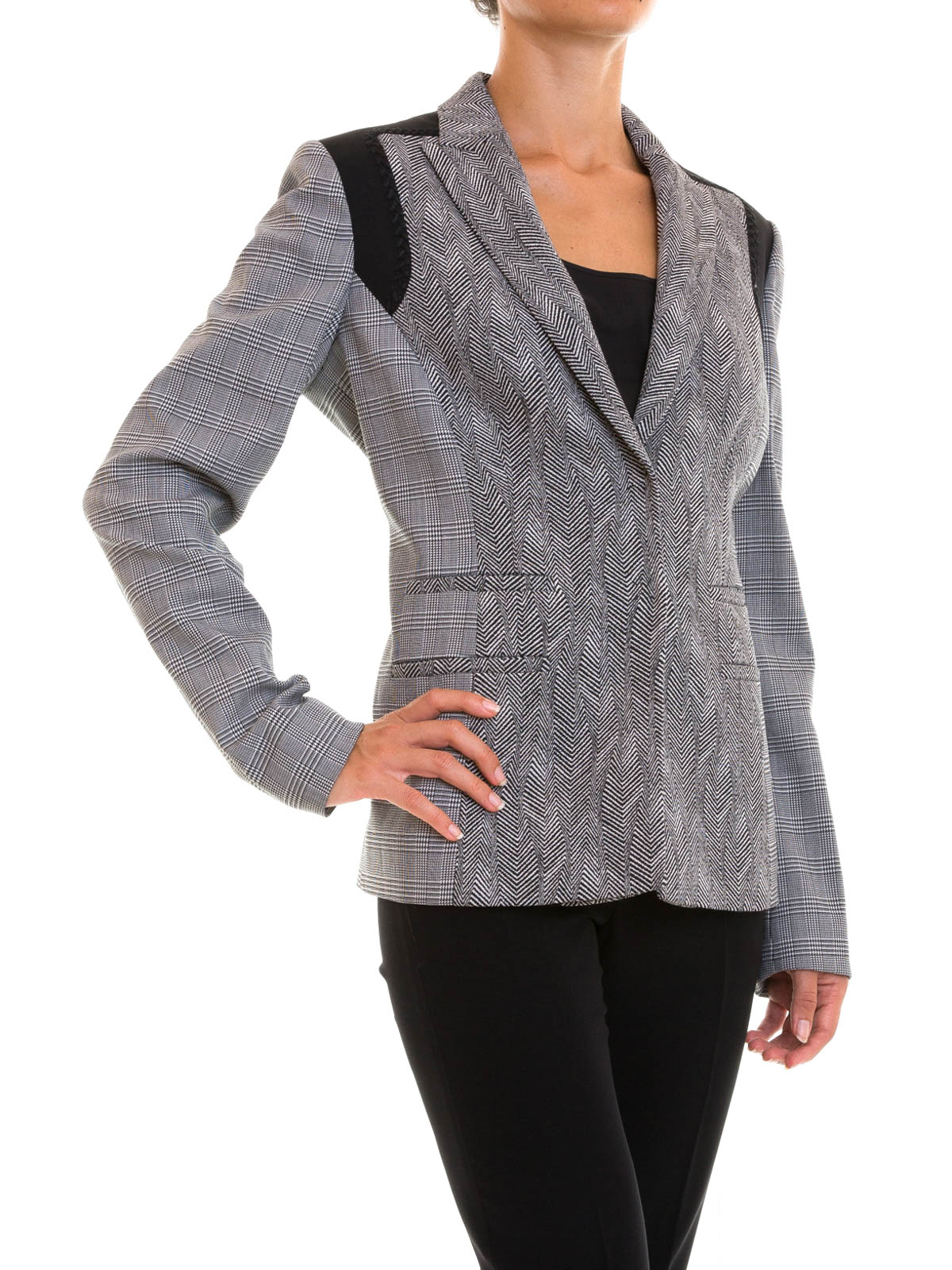 Blazers Versace - Multi pattern formal blazer - A74855A219401A5008