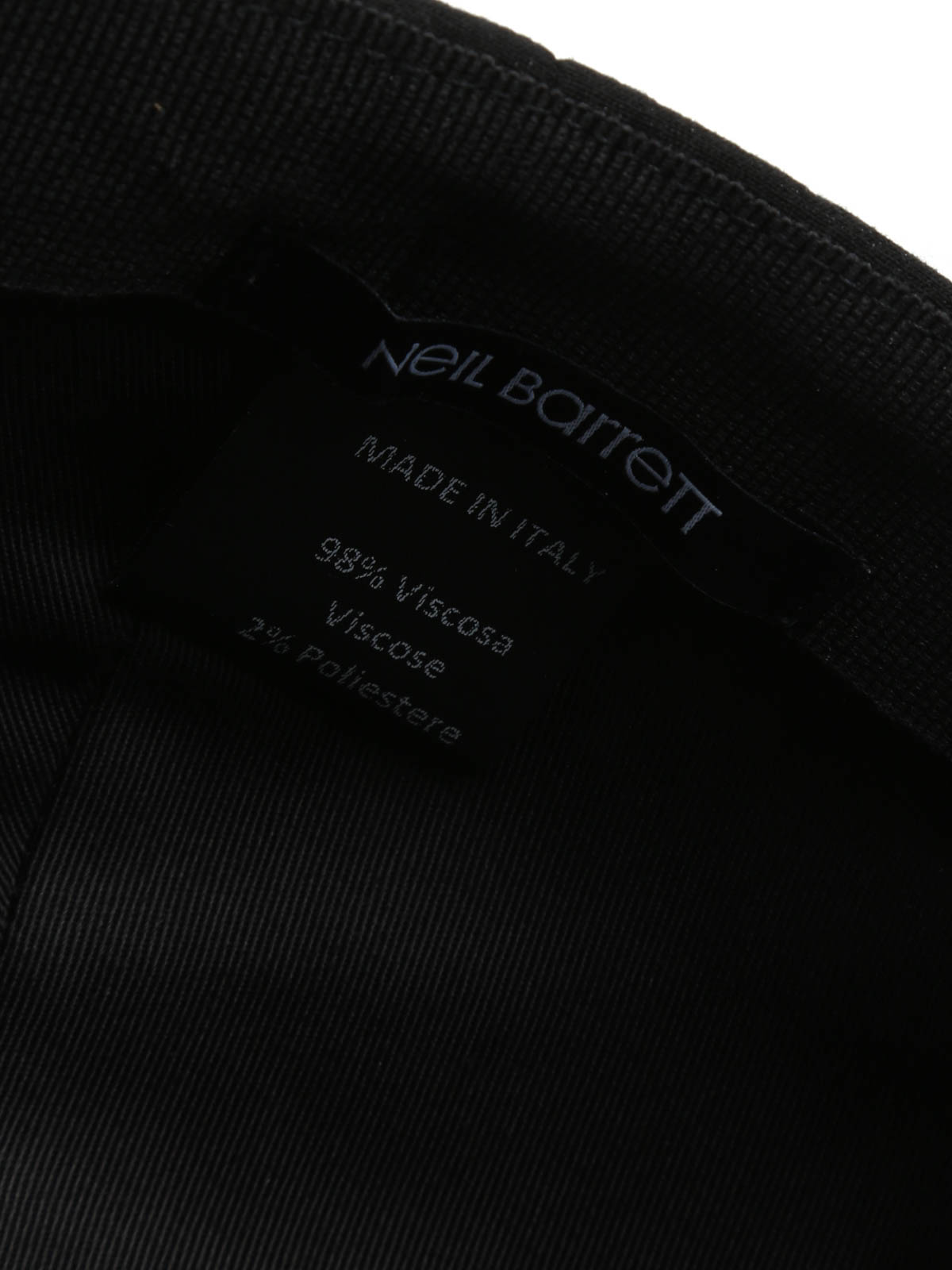 Neil Barrett Canvas baseball hat - Black - Men | PBCP167CA9501524