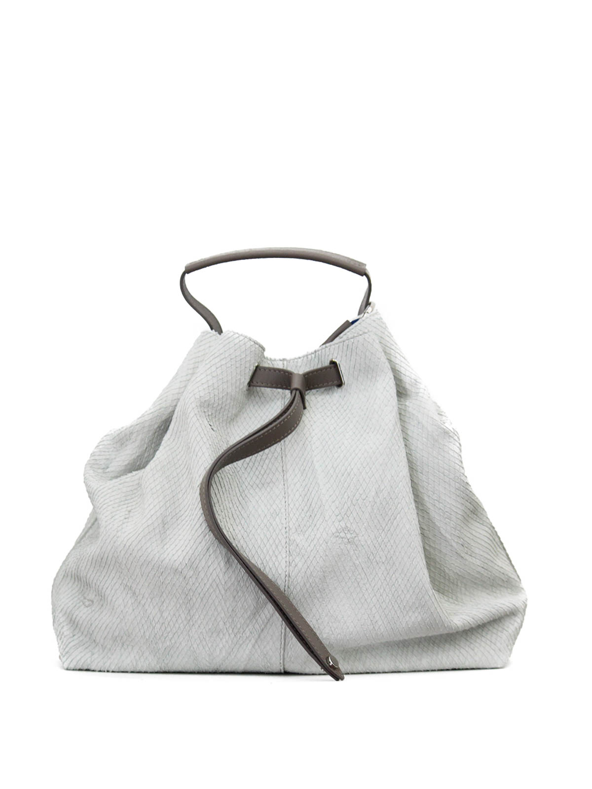Orciani Back Snake bucket bag - Grey - Women | B01985BKSICE