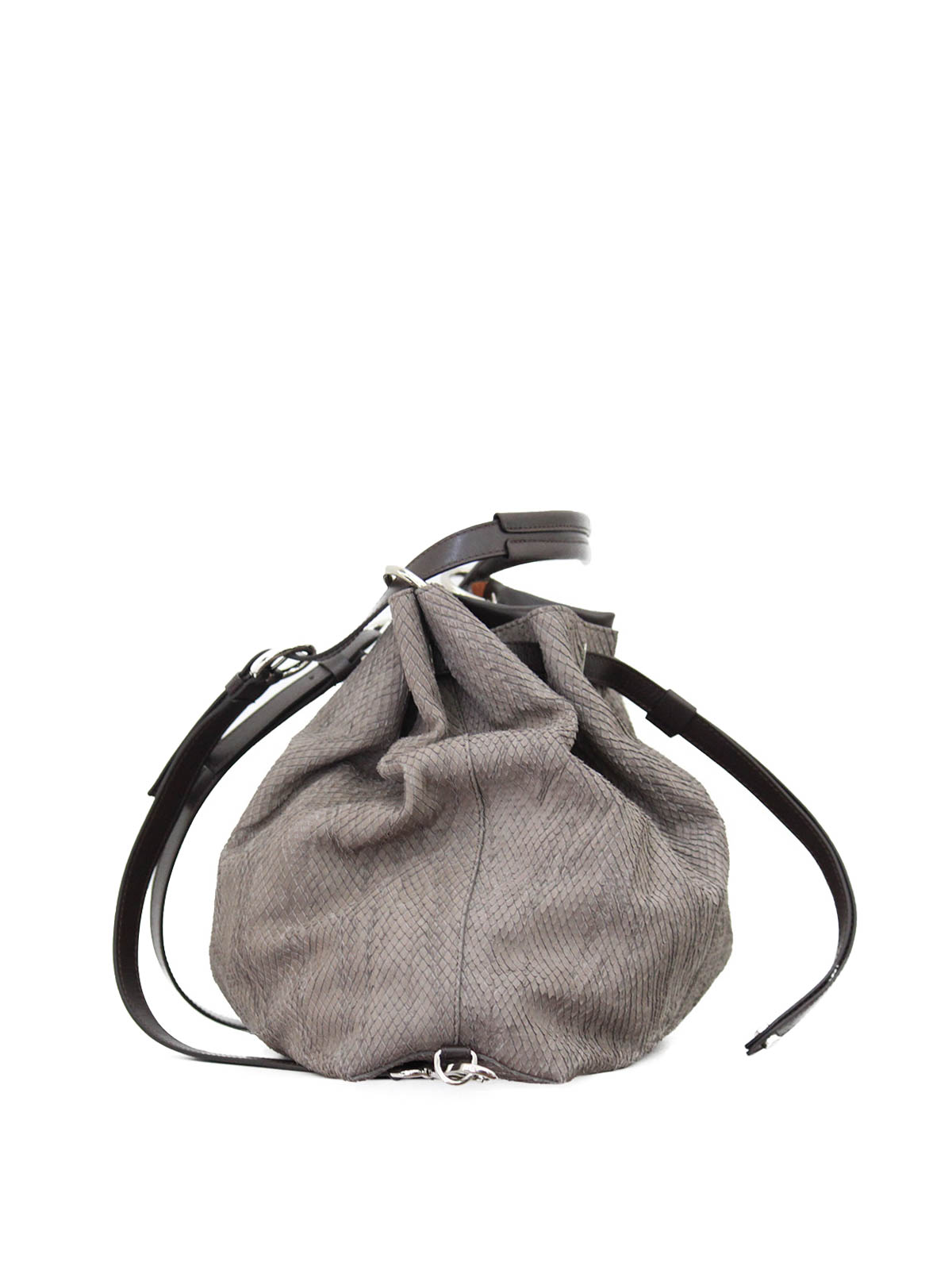 Bucket bags Orciani - Back Snake bucket bag - B01985BKSBROWN | thebs.com
