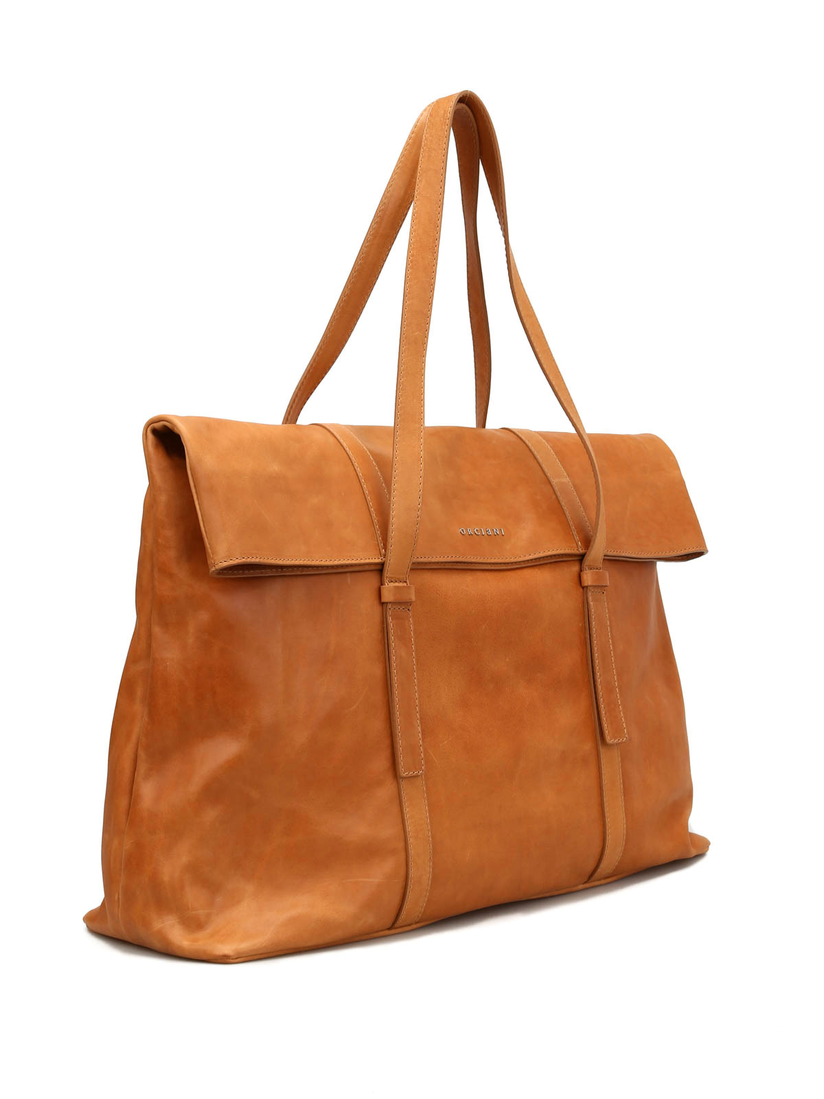 Orciani Leather tote bag - Light Brown - Women | B01972