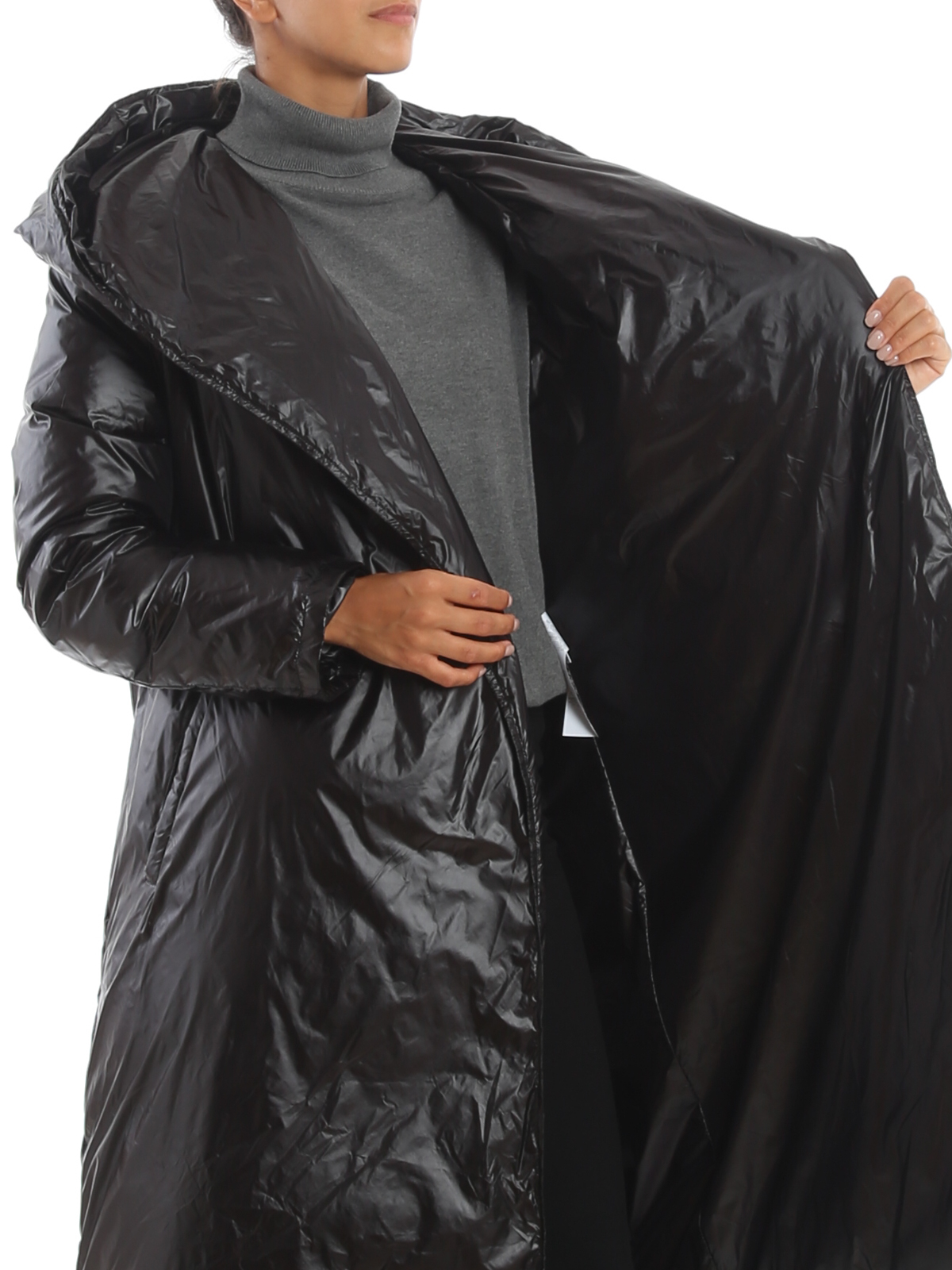 P.A.R.O.S.H. Tech nylon puffer coat - Black | PRESSIOND490537013