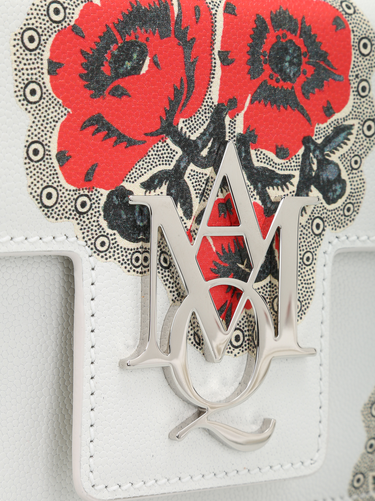 Cross body bags Alexander Mcqueen - Poppy print leather cross body bag ...