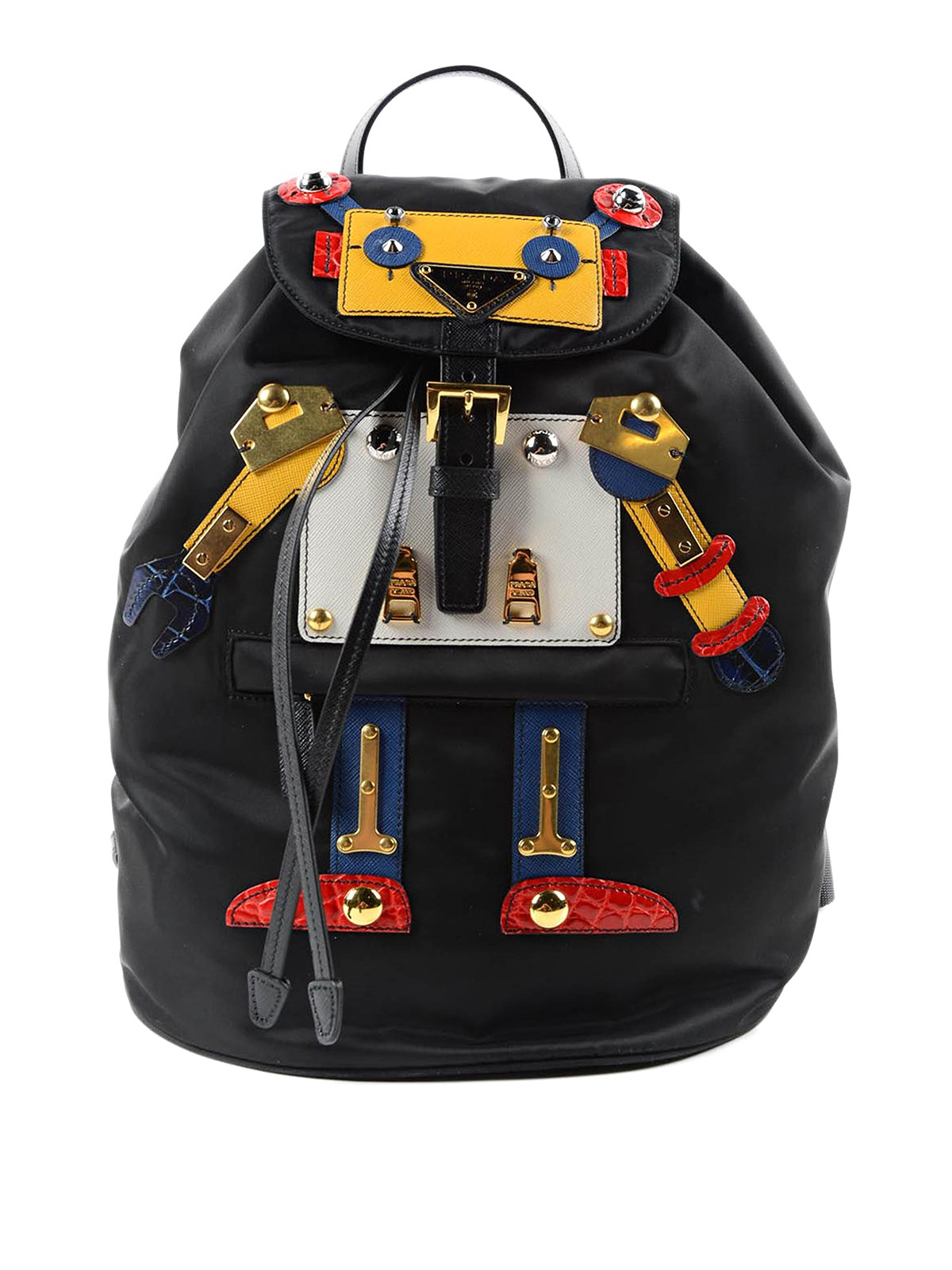 Prada Robot motif backpack - Black - Women | 1BZ032ELTVO8OQ5I
