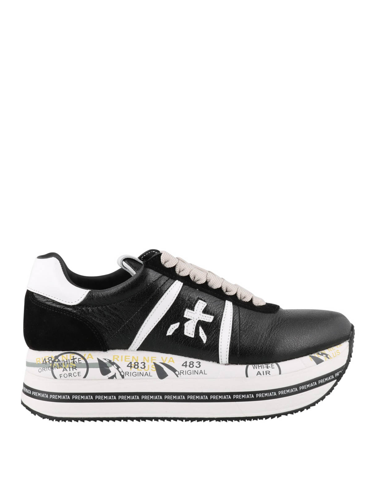Premiata Beth 4842 platform sneakers - Black - Women | BETH4842