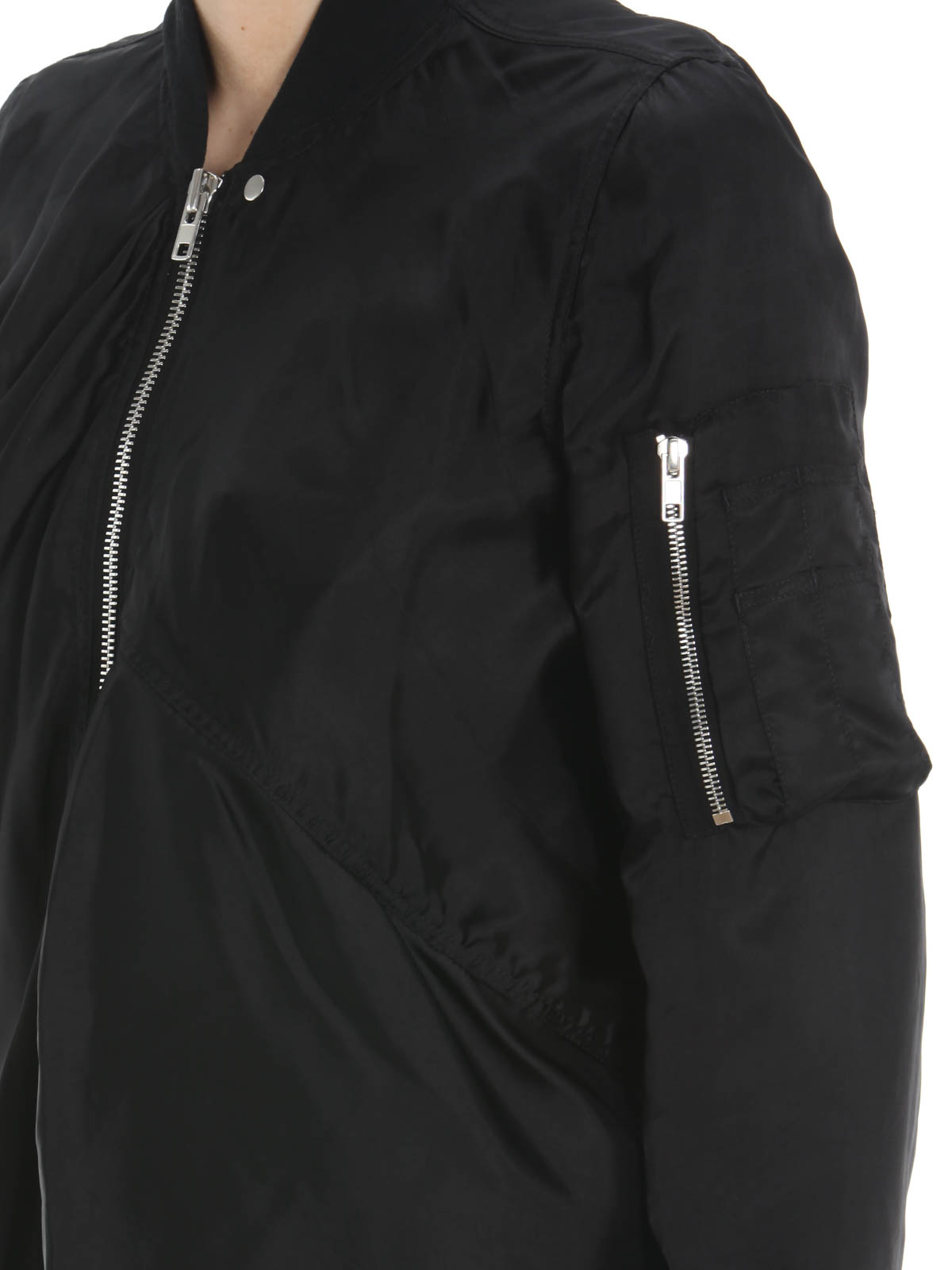 Rick Owens Zipped bomber jacket - Black - Women | RO16S9752K