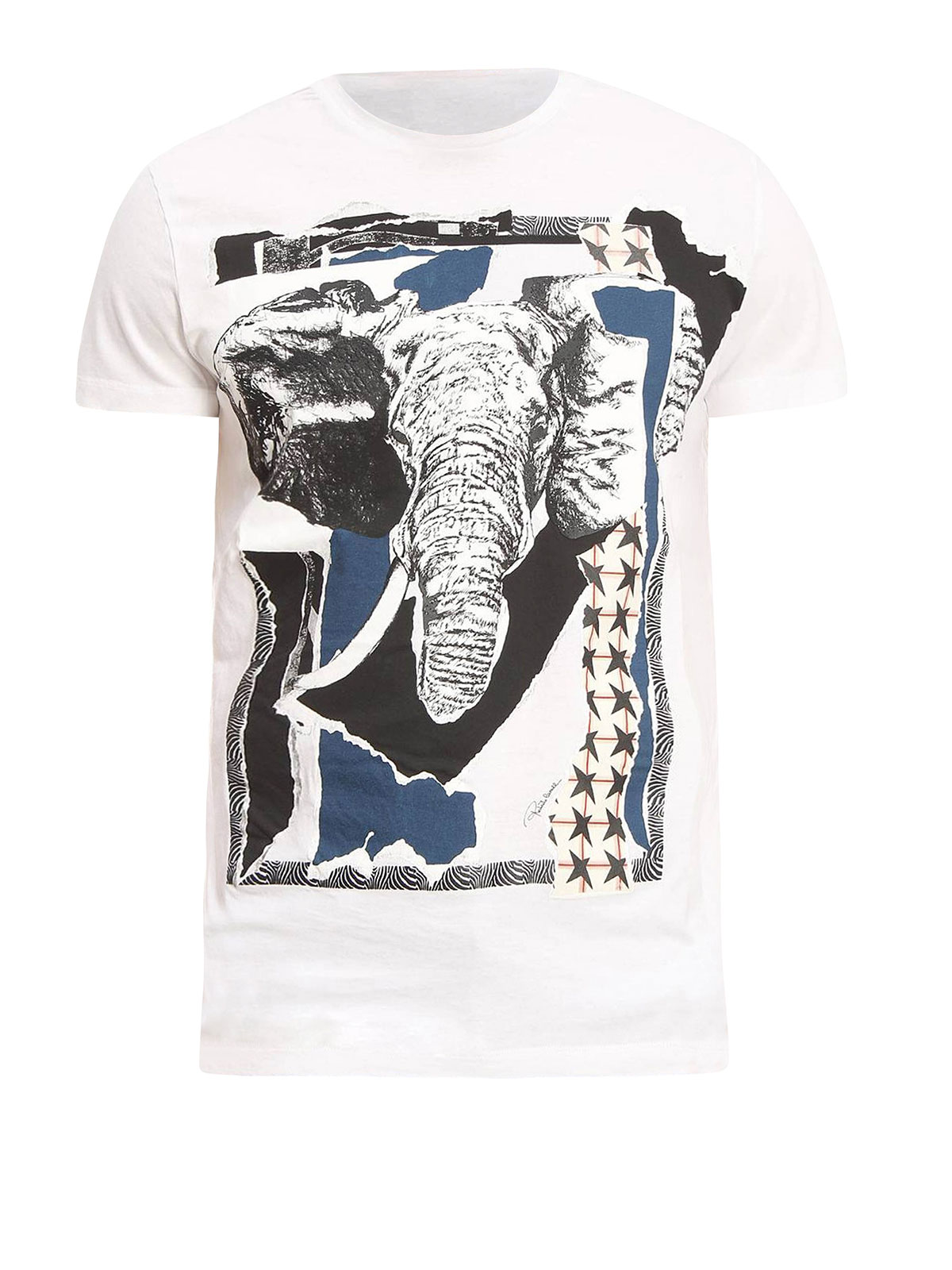 T-shirts Roberto Cavalli - Printed cotton T-shirt - CM770Y2428100