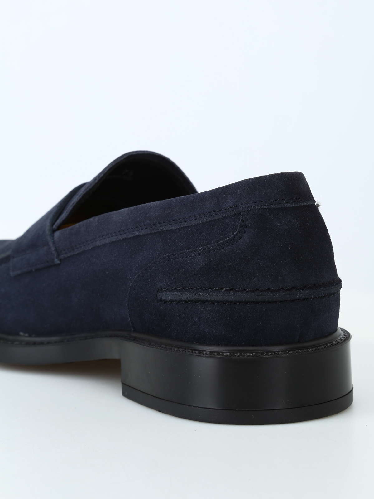 Mocassini e slippers Tod's - Mocassini in suede blu con suola con gommini - XXM45A00640RE0U805