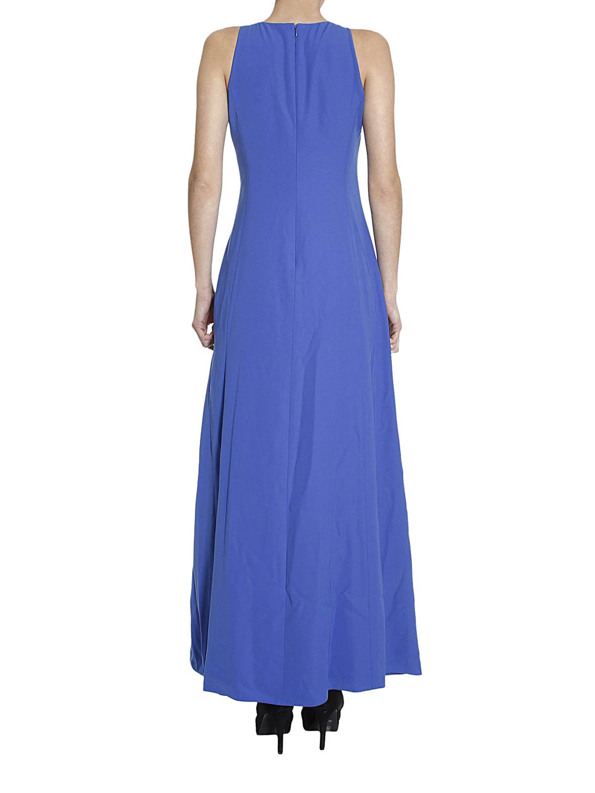 Armani Collezioni Ruched cady dress Bleu Clair TMA58TTM015902