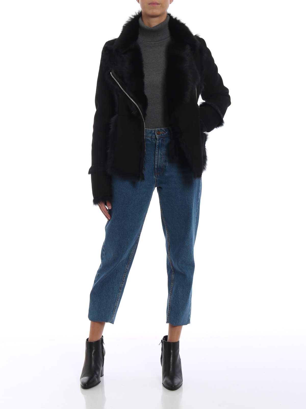 Pelz und Shearling S.W.O.R.D 6.6.44 - Pelz - Schwarz - 8211BLACK