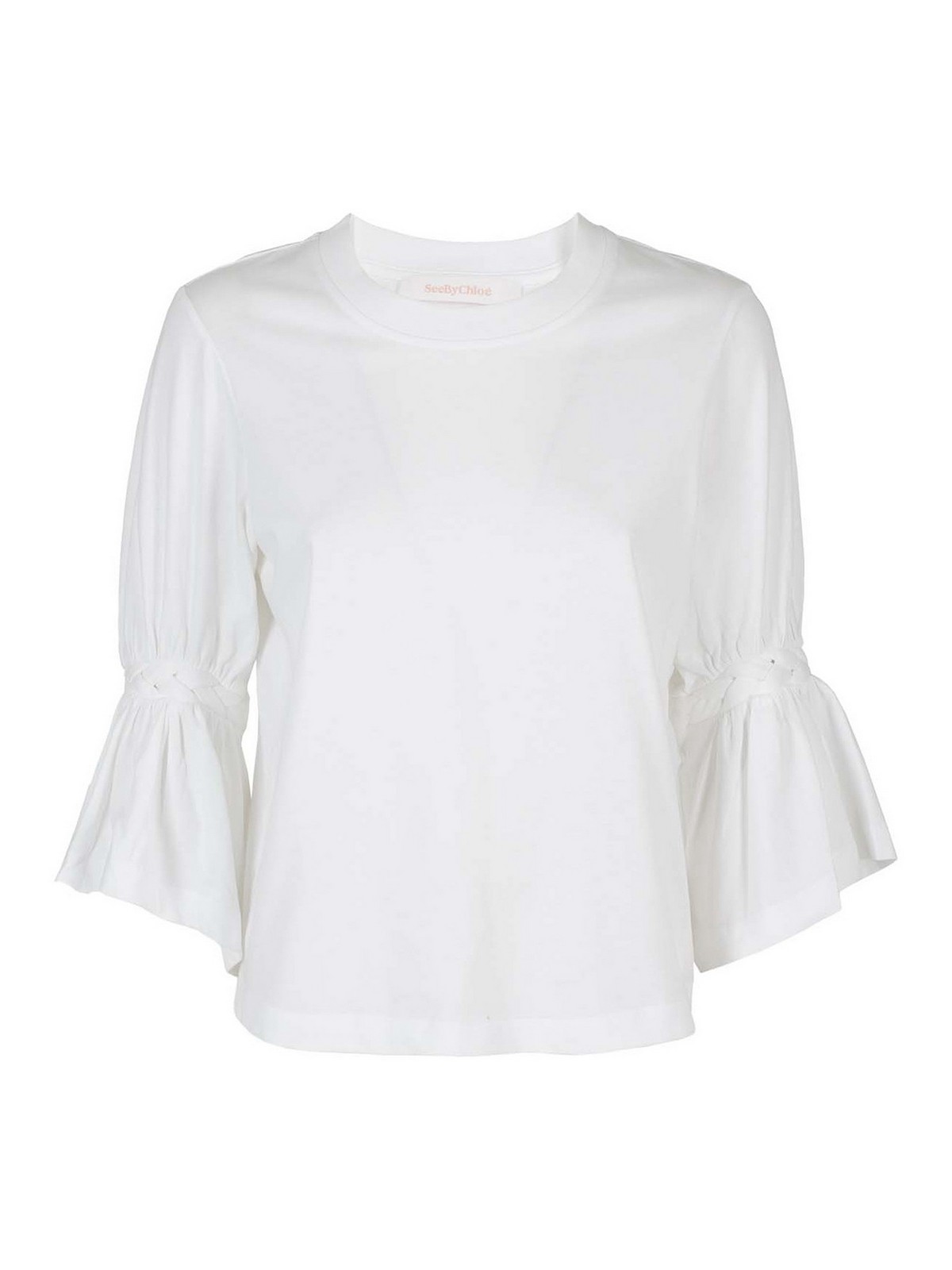 Blouses See by Chloé - Woven insets blouse - CHS21SJH34098109 | thebs.com