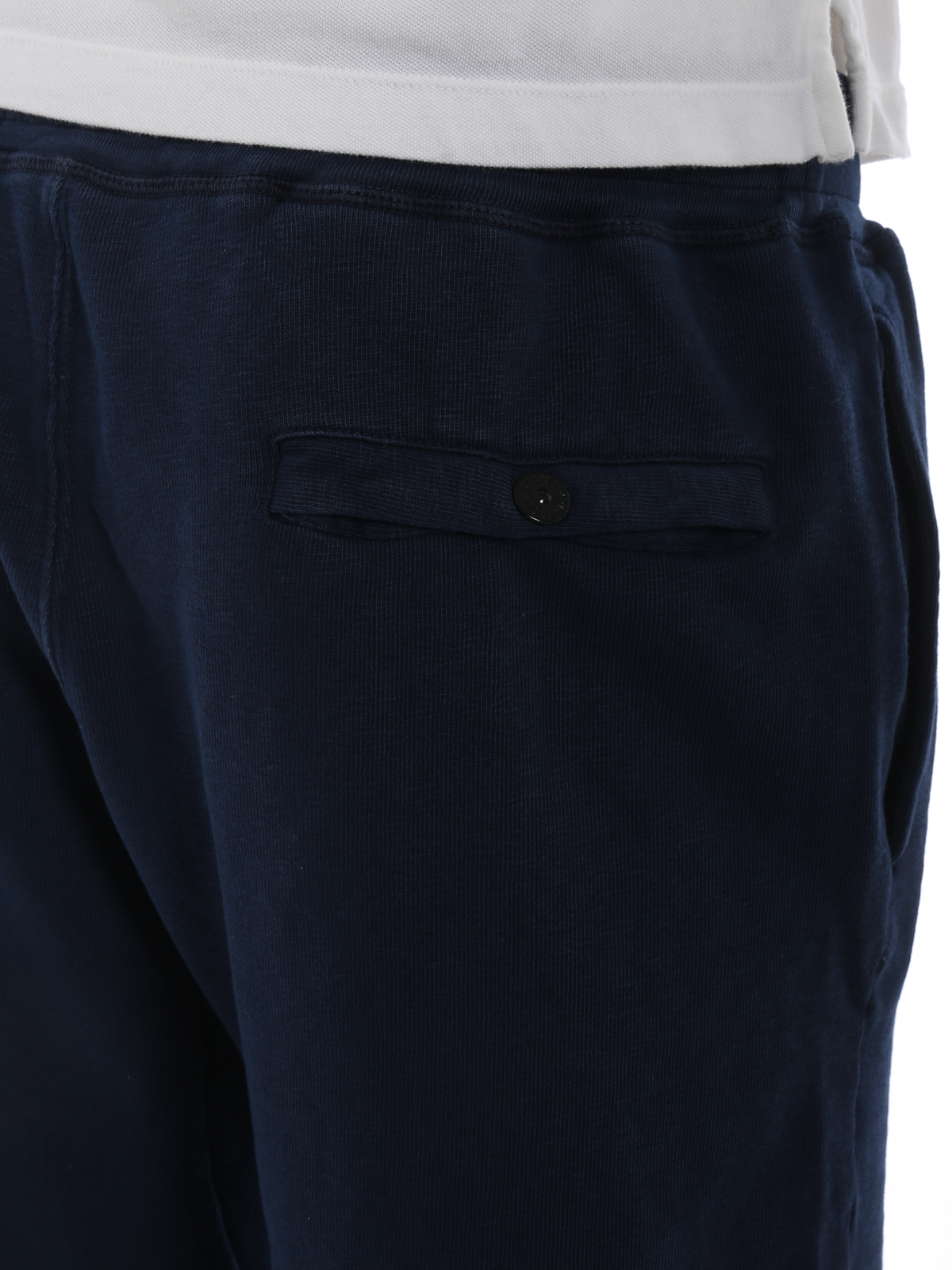 Tracksuit bottoms Stone Island - Blue short track pants - 65760V0126