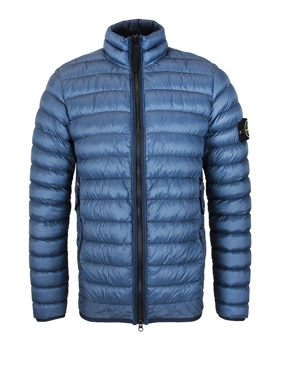 Padded jackets Stone Island - Light blue ultralight padded jacket ...