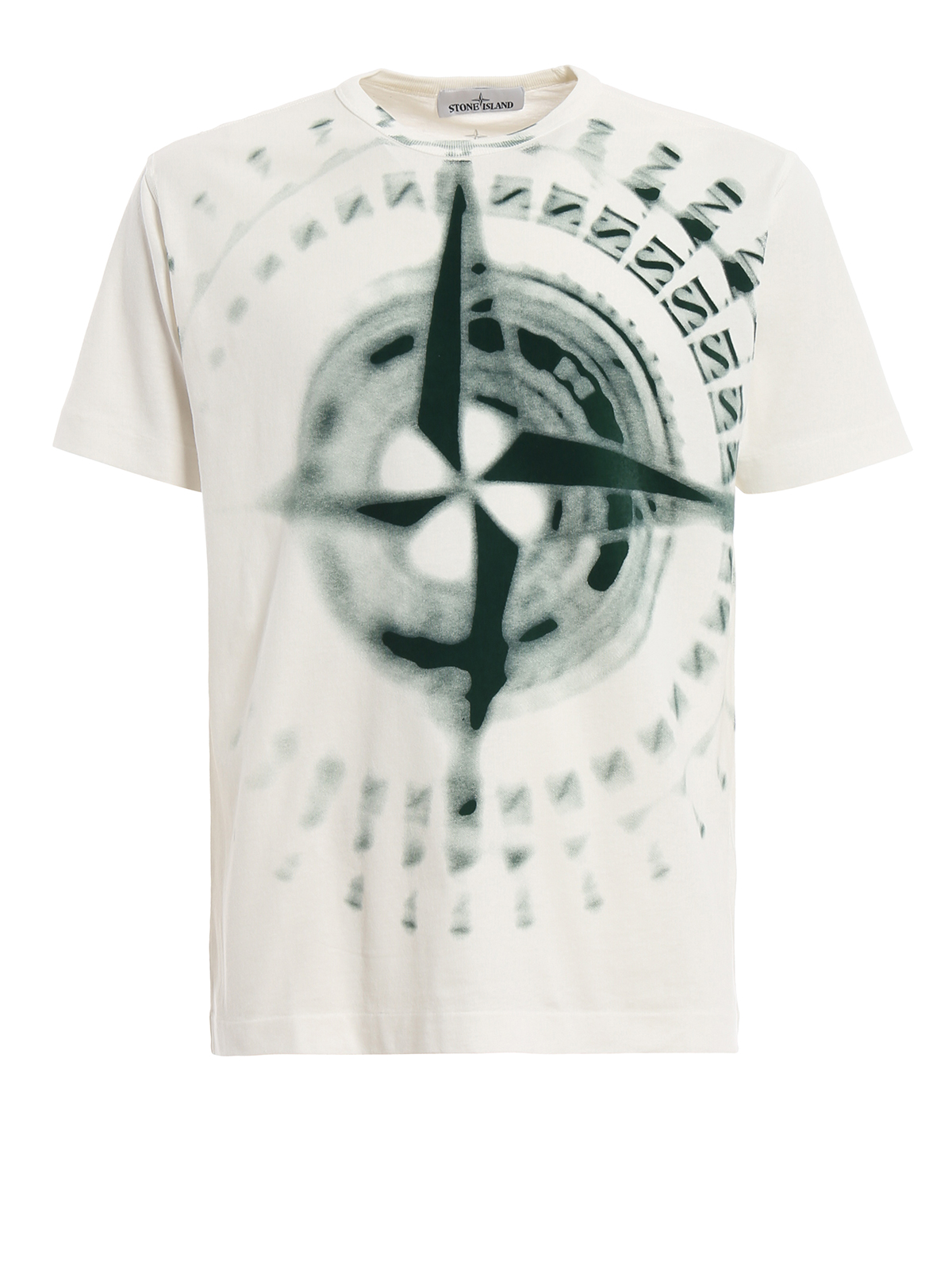 Stone Island Air brushed Compass logo T-shirt | 711523383V0099