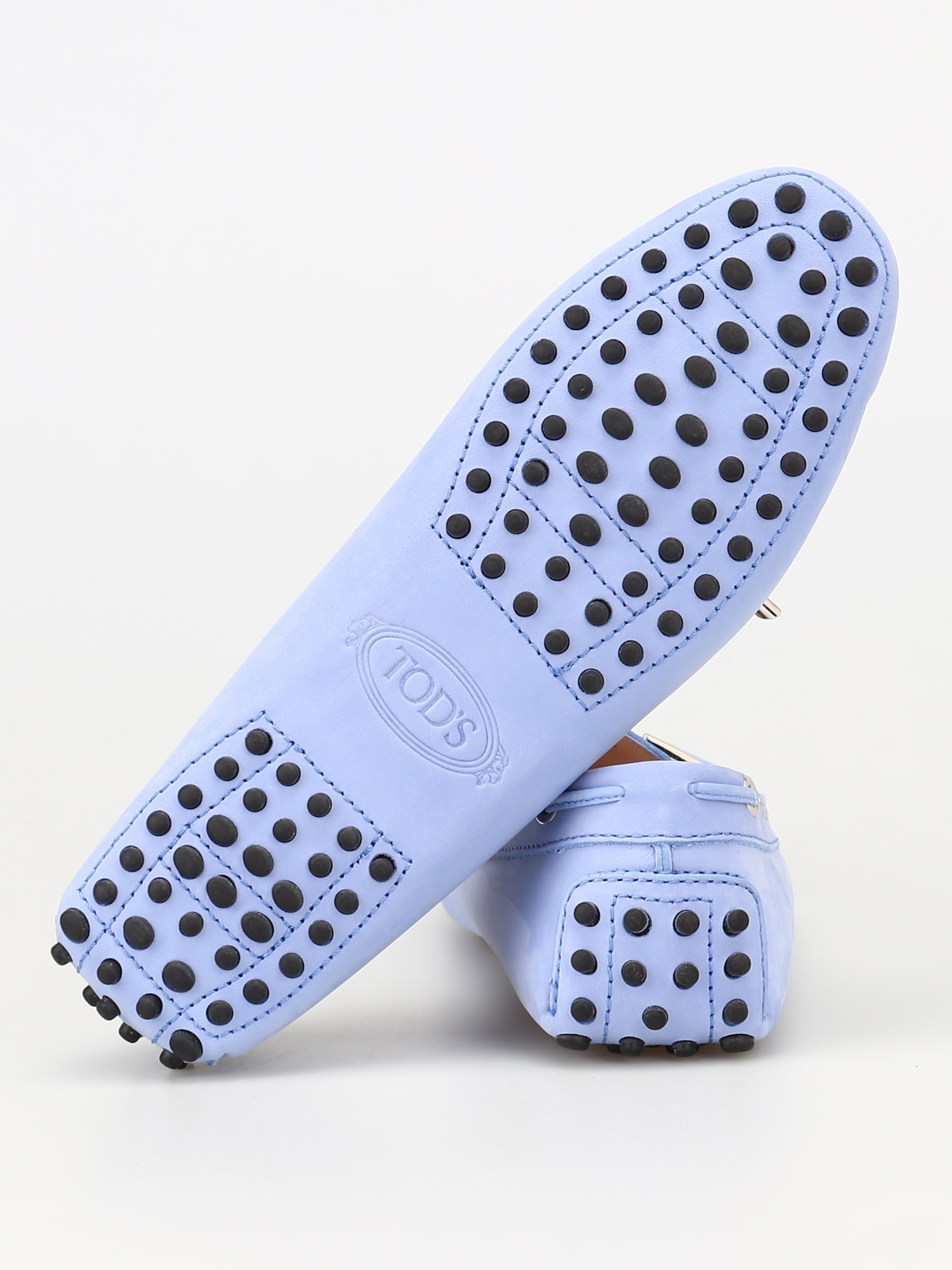 Loafers & Slippers Tod's - Heaven light blue nubuck loafers ...