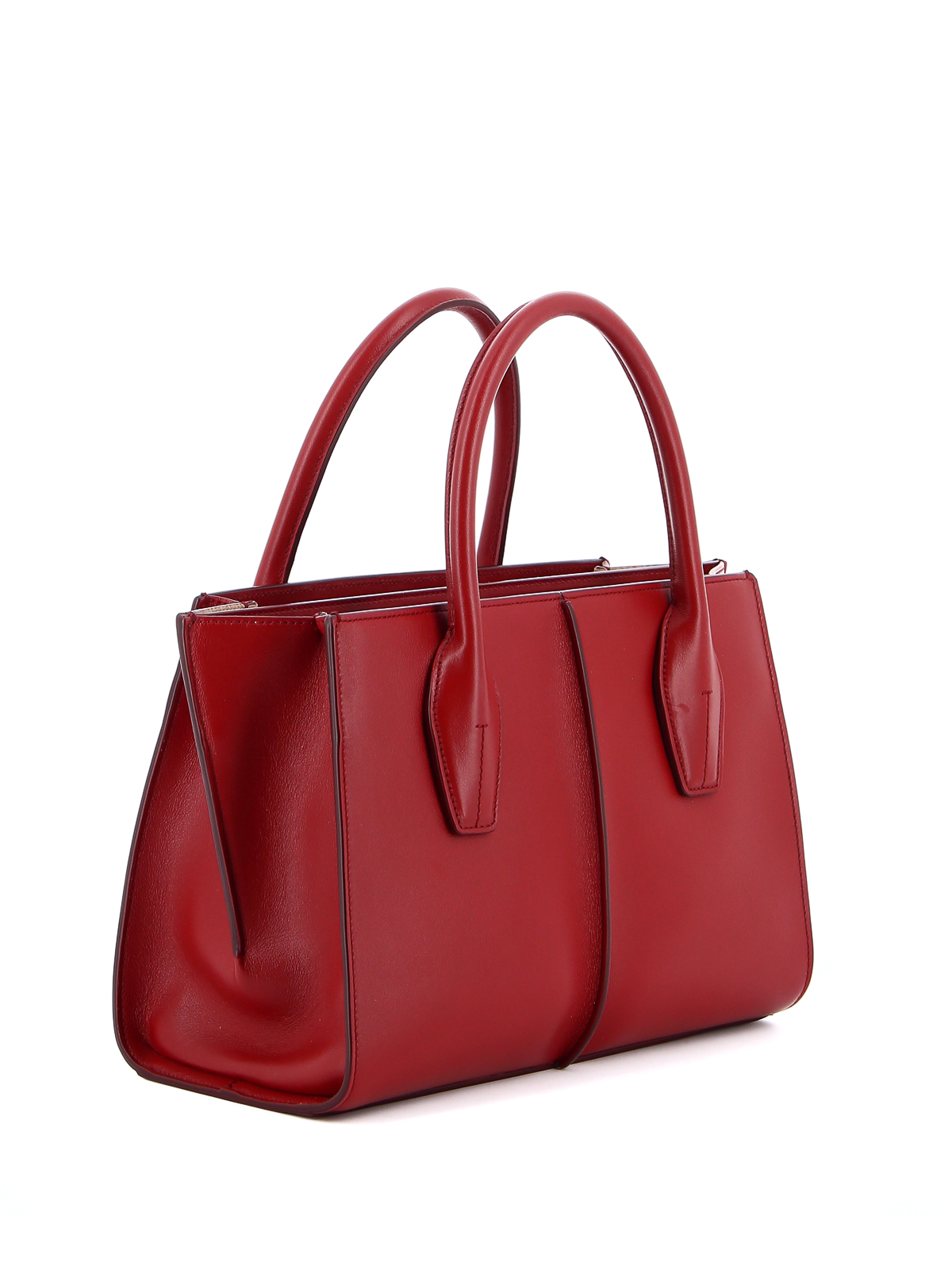 Tod's Lee small leather tote - Burgundy | XBWA0NA0200R0RR610