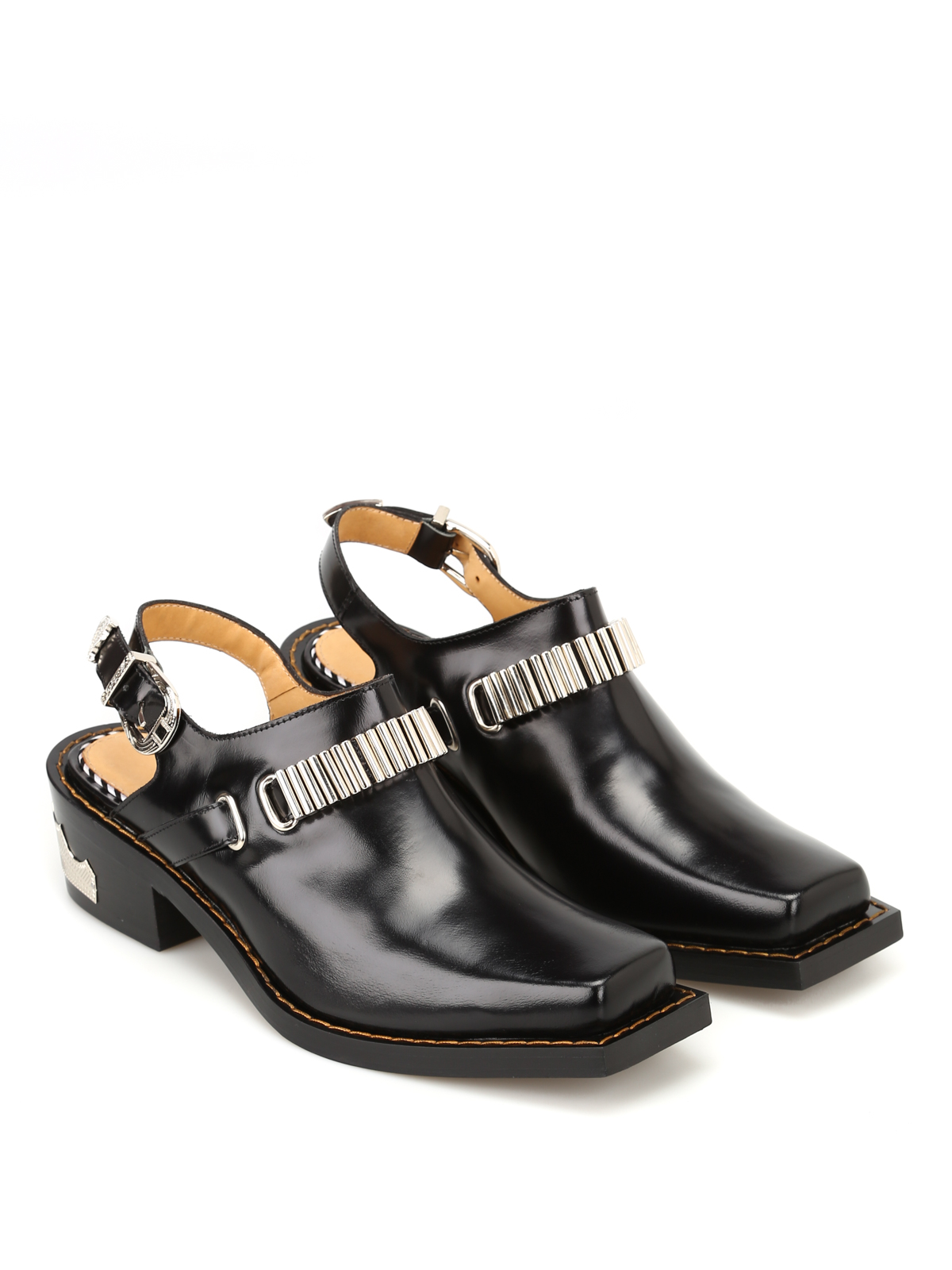 Mules Toga - Mules - Schwarz - AJ879BLACKPOLIDO | THEBS [iKRIX]