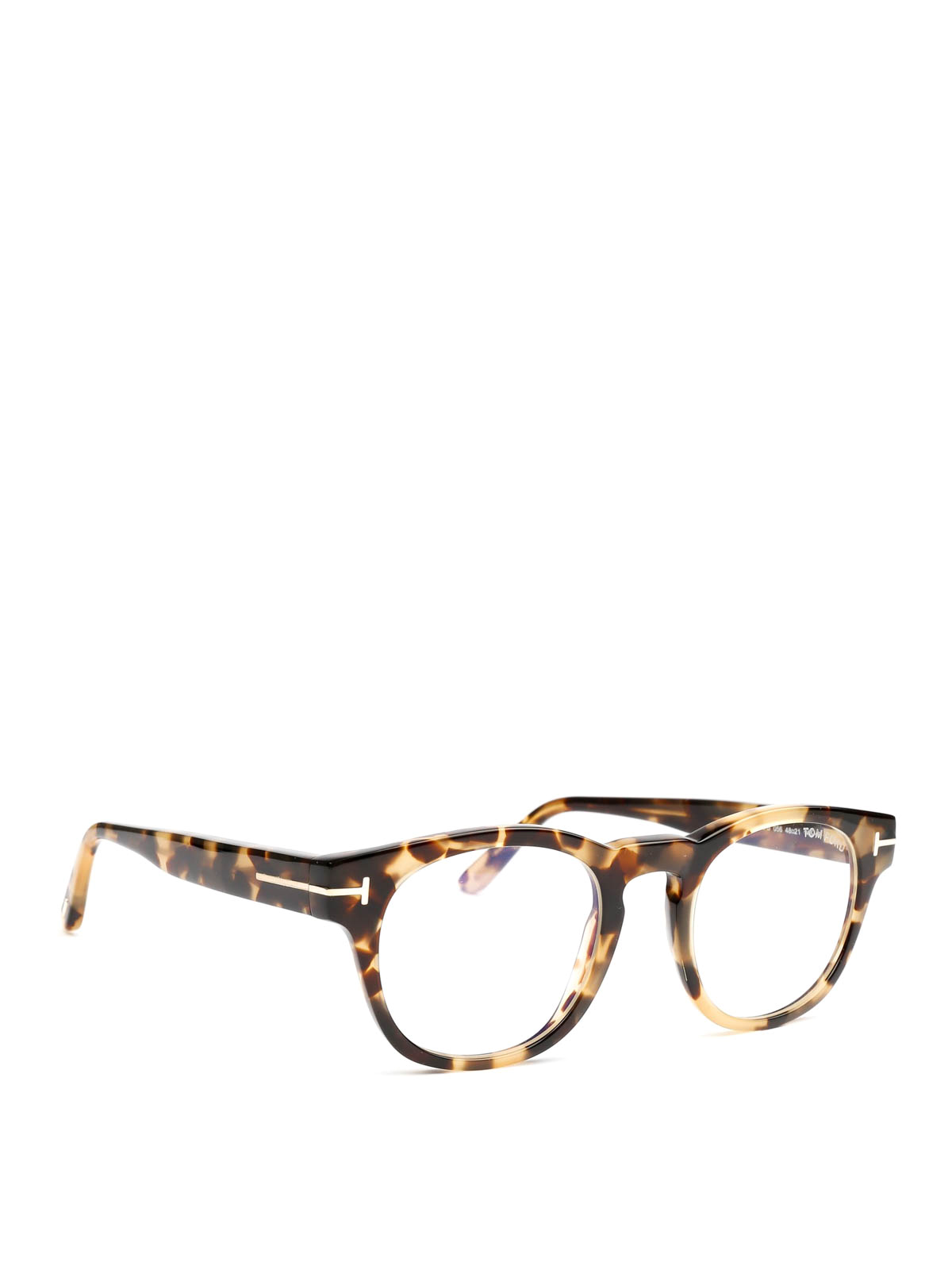 Glasses Tom Ford - Havana round frame eyeglasses - FT5543B056 | thebs.com