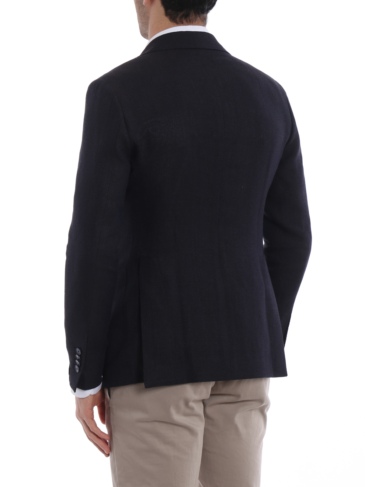 Blazers Tagliatore - Two-tone wool and linen blazer - 1SVS22K12UEG255M3347