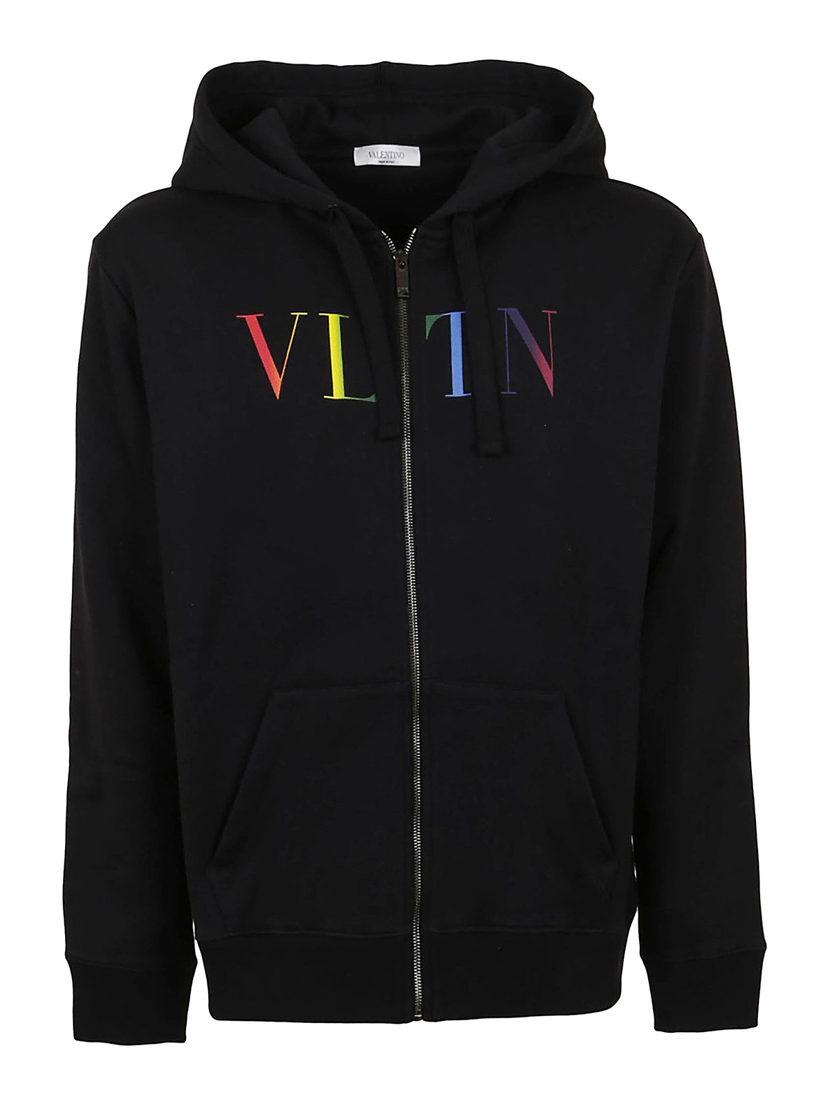Valentino Garavani VLTN cotton hoodie - Black | VV3MF11I73B20T Valentino Garavani VLTN cotton hoodie - Black | VV3MF11I73B20T
