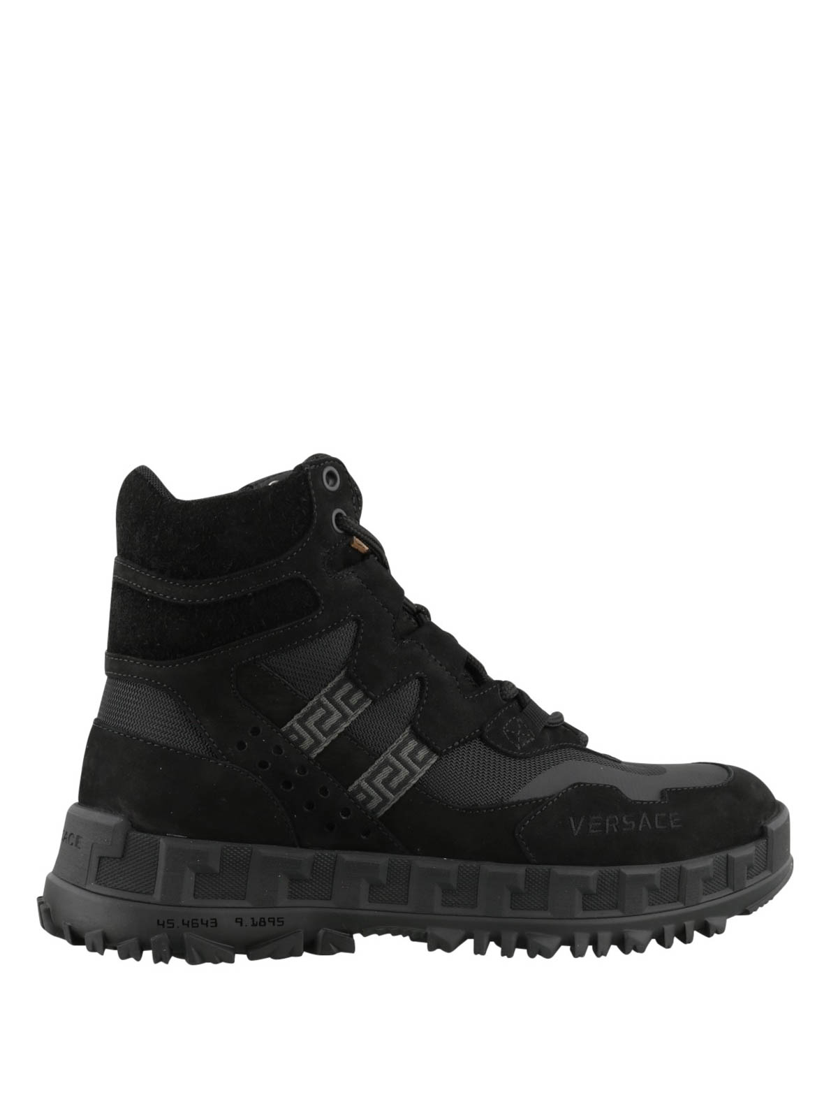 Versace Suede and fabric hiking boots - Black | DSU8180DNATECGD41
