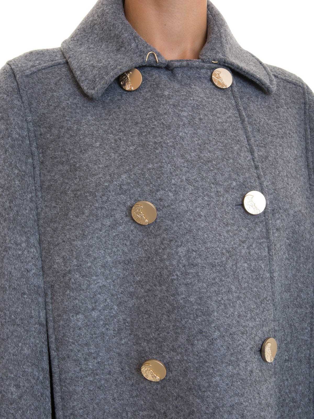 Versace Collection Double-breasted structured cape | G34426G602832G8667