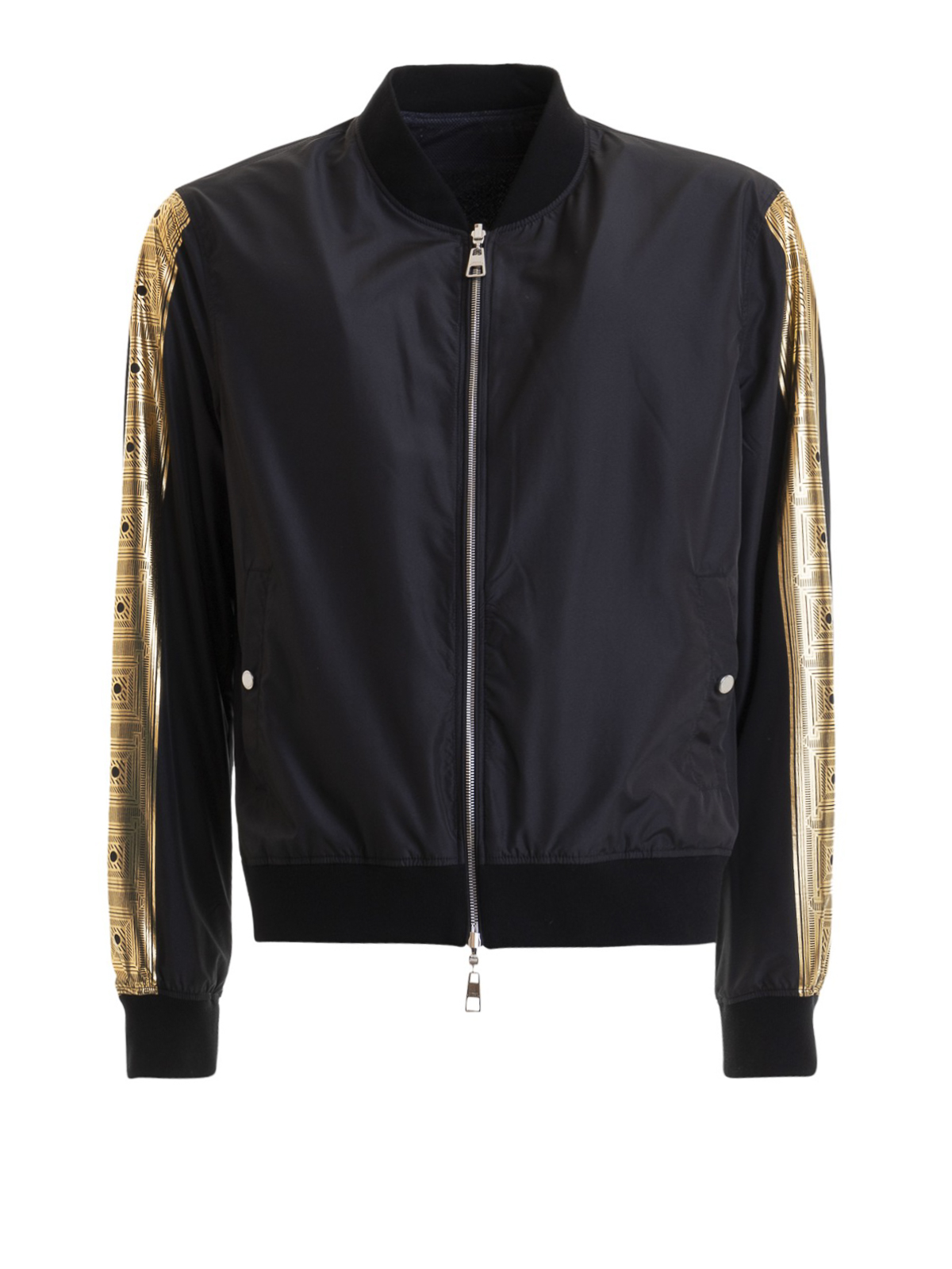 Versace Collection Marble effect reversible bomber jacket ...