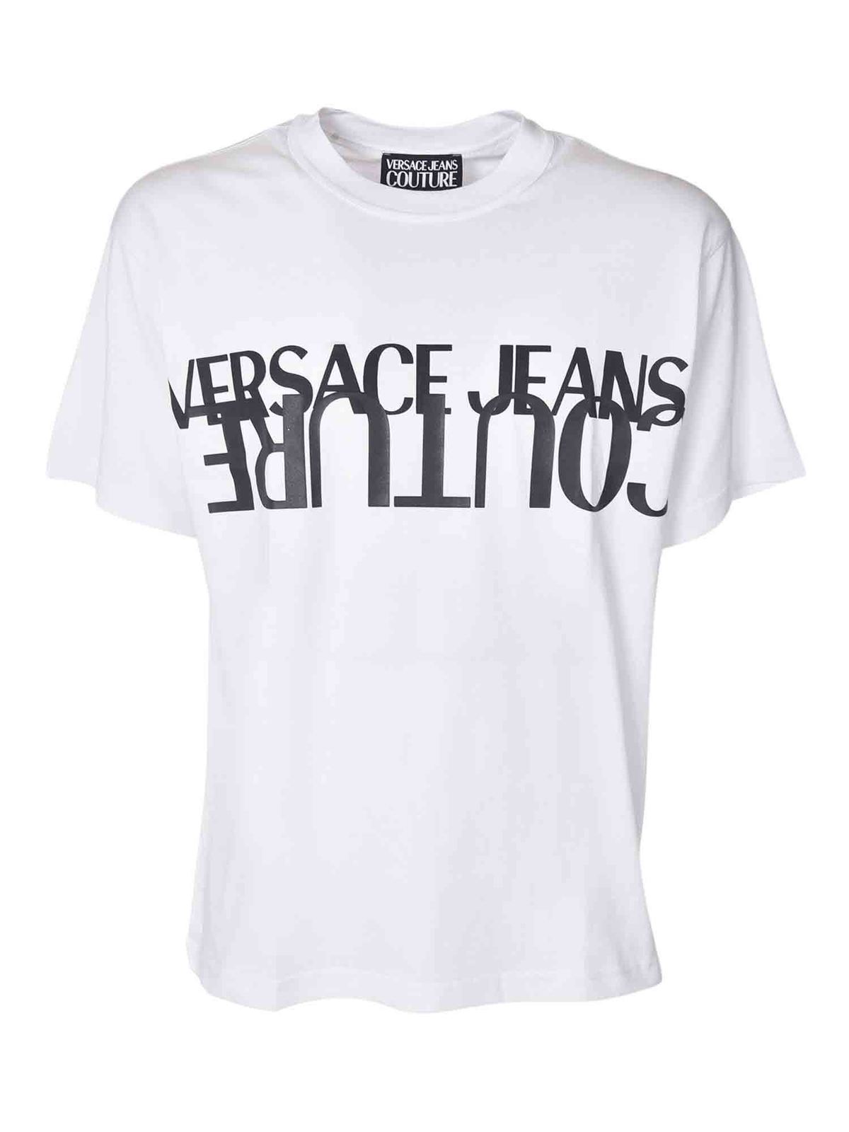 T-shirts Versace Jeans Couture - Lettering logo T-shirt - B3GZA7KB30327003