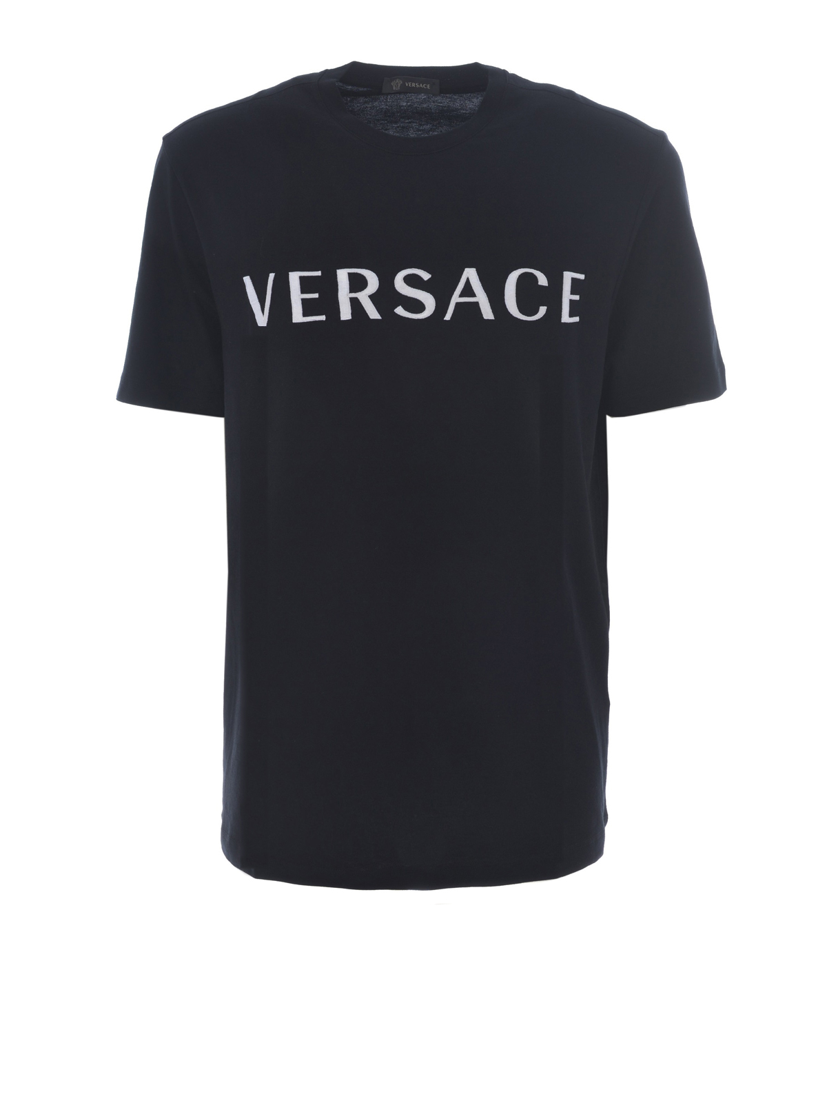 Versace Logo embroidery T-shirt - Black - Men | A78965A224620A99C