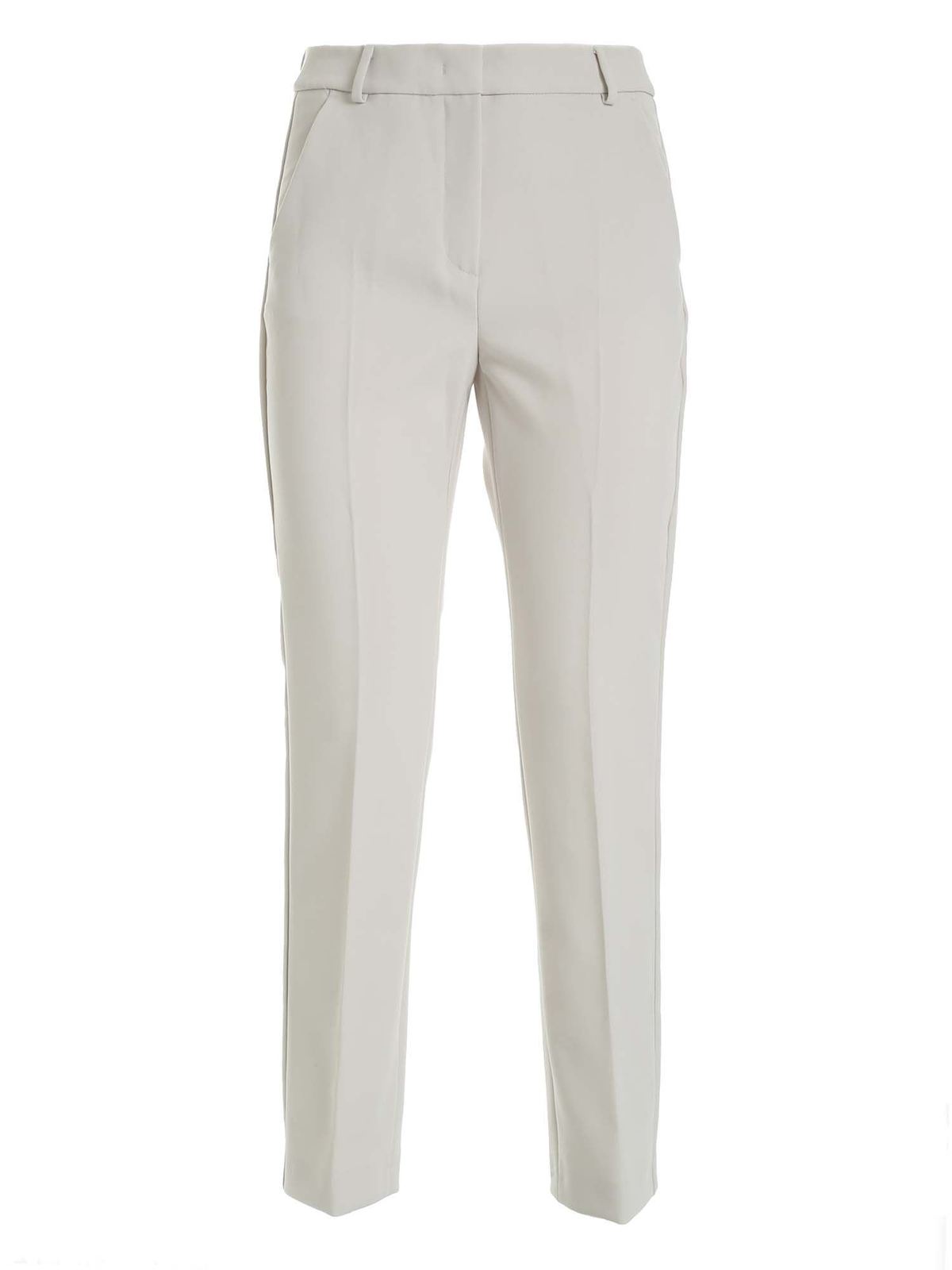 Weekend Max Mara Leone pants in ice-color - White | 51360409000017