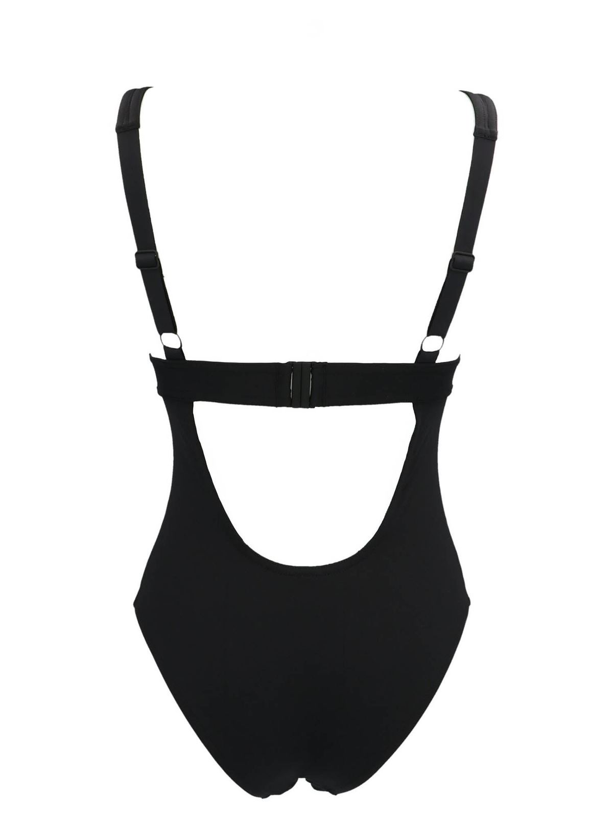 One-piece Zimmermann - Poppy Plunge Bow one-piece swimsuit in black ...